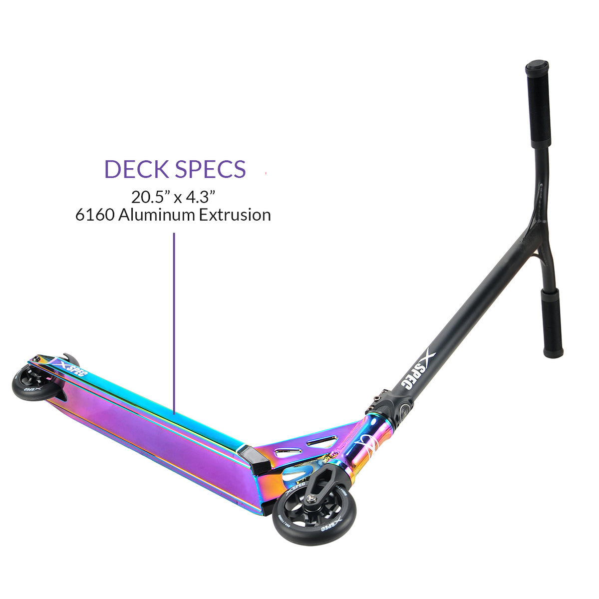 Xspec Neo Chrome Pro Stunt Kids Kick Scooter Anodized Aluminum BMX ...